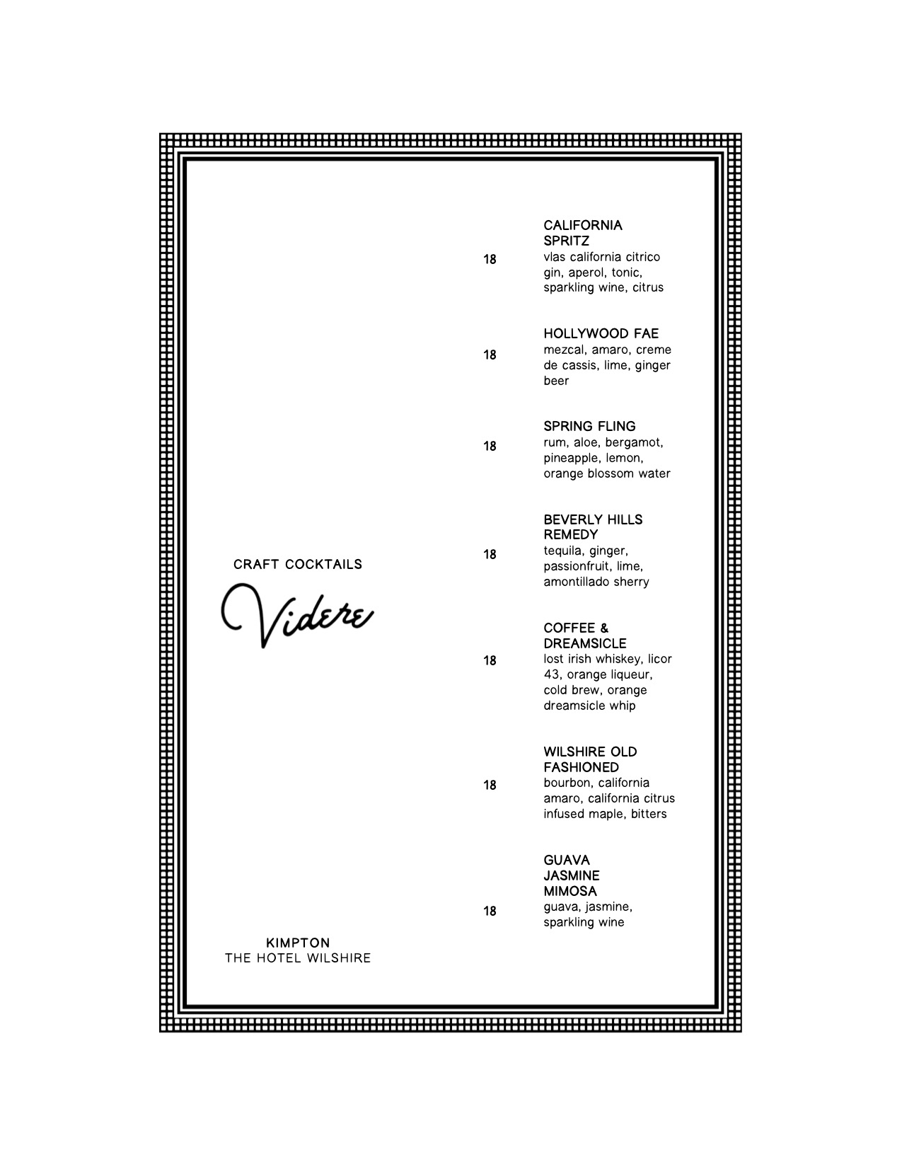 Videre - Rooftop Restaurant in Los Angeles | Kimpton Hotel Wilshire