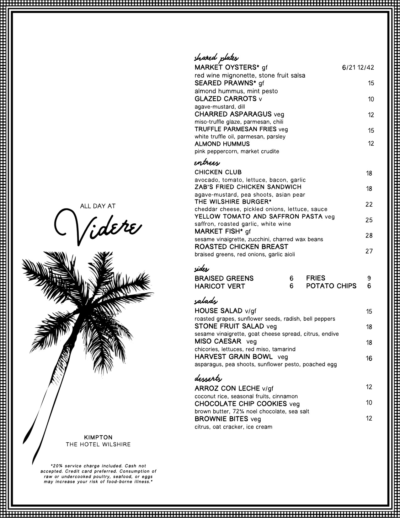 Videre - Rooftop Restaurant in Los Angeles | Kimpton Hotel Wilshire